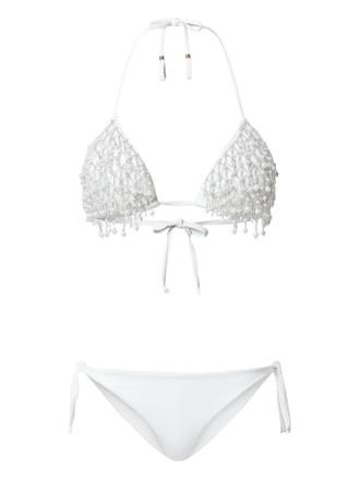 Twin-Set bikini à bonnets triangles - Blanc