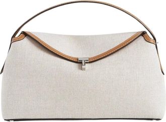 Toteme Femme, Sacs, Beige, Taille: ONE Size T-Lock Clutch