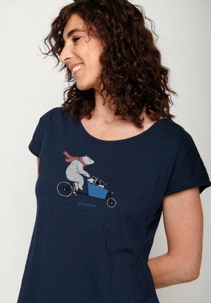 Greenbomb T-Shirt Cool Bike Cargo Family Motiv Fahrrad (1-tlg., 1) Rundhalsausschnitt, Bio-Baumwolle, GOTS Zertifiziert