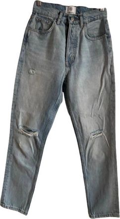 Anine Bing Light Blue Distressed Jeans Size XS