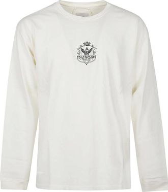 Rhude Homme, Tops, Blanc, Taille: S Grand Cru Crest Long Sleeve T-Shirt