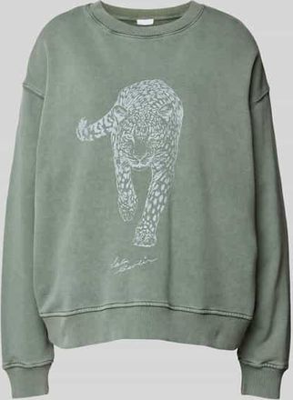 Lala Berlin Oversized Sweatshirt mit Motiv-Print