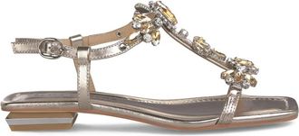 Alma En Pena Alma EN Pena, Femme, Chaussures, Jaune, Taille: 38 EU Sandale &agrave; bride orn&eacute;e de strass