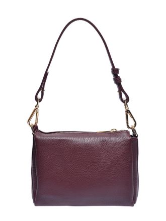 Luisa Vannini Burgund Rindsledertasche
