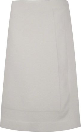 Jil Sander Femme, Jupes, Gris, Taille: 36 FR Jupe à Détails Rembourrés
