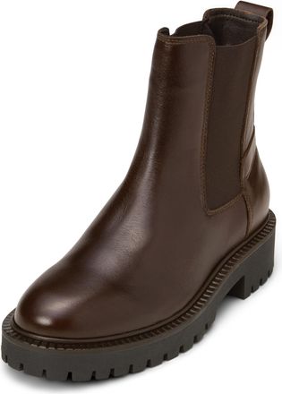 Marc O'Polo Chelseaboots MARC OPOLO aus edlem Rindleder, Damen, Gr. 36, braun (schwarz braun), Obermaterial: 100% Leder (Rind), unifarben, Schuhe Chelseaboots, To