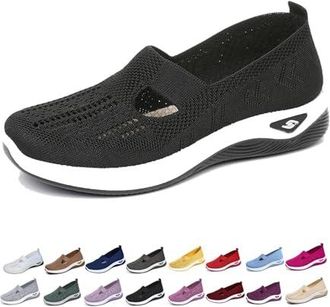 Generic Chaussures orthop&eacute;diques pour femme, chaussures d&eacute;t&eacute; respirantes antid&eacute;rapantes &agrave; semelle souple avec semelle creuse, confortable, antid&eacute;rapante, l&eacute;g&egrave;