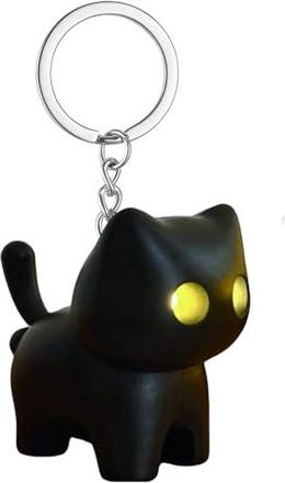 Generic Lampe de sac &agrave; main, mignon chat noir r&eacute;glable en silicone antid&eacute;rapant pour sac &agrave; main 9 x 7 x 4,5 cm, ABS pour &eacute;tudiants, famille, voyageurs, maison