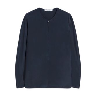 Max Mara Long Sleeve Top - - Tops - Damen - Blau - S