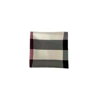 Burberry Pre-owned &Eacute;charpe en soie &agrave; rayures et carreaux - Femme - Pre-owned - Beige - Taille: ONE Size
