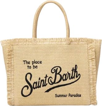 MC2 Saint Barth Femme, Sacs, Beige, Taille: ONE Size Sac en paille avec poign&eacute;e