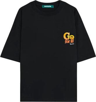 Barrow Barrow, Homme, Tops, Noir, Taille: S T-shirt ras du cou graphique