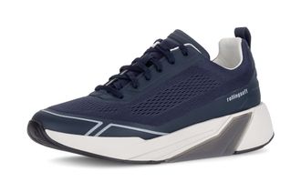 Rollingsoft Sneaker ROLLINGSOFT, Herren, Gr. 9,5 (44), dunkelblau, Lederimitat, Textil, Schuhe Sneaker, Freizeitschuh, Halbschuh, Schn&uuml;rer mit Details in der Sohl