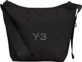 Yohji Yamamoto Femme, Sacs, Noir, Taille: ONE Size Small Logo Motif Crossbody Bag