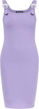 Versace Jeans Couture Femme, Robes, Violet, Taille: 38 FR Couture Buckled Strap Bodycon Dress