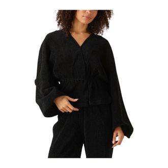 Notre-V Schwarzes Top f&uuml;r Herbst und Winter - - Blouses & Shirts - Damen - Schwarzk - XS