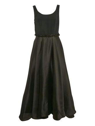 Ingie Paris robe à taille tressée - Noir