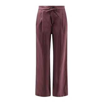 Brunello Cucinelli Femme, Pantalons, Violet, Taille: 36 FR Wide Pantalons
