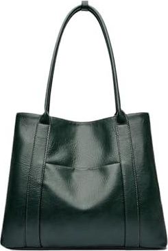 Generic Compatible for les sacs fourre-tout for femmes de grande capacit&eacute;, d&eacute;placements simples &agrave; une seule &eacute;paule, r&eacute;tro(Green)