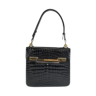 Delvaux Pre-owned Crocodile 2way bag - - Pre-owned - Damen - Schwarzk - ONE SIZE