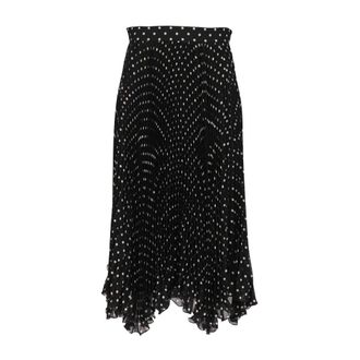 Valentino Garavani Polka Dot Midi Skirt - - Skirts - Damen - Schwarzk - M