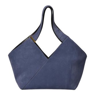 Baldinini Wildleder-Schultertasche - - Bags - Damen - Blau - ONE SIZE