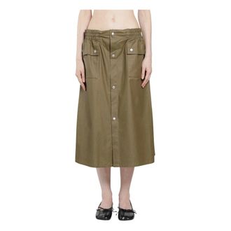 Maison Margiela Femme, Jupes, Vert, Taille: 36 FR Midi Skirts