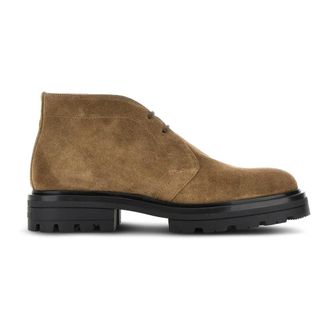 Hogan H673 Wildleder-Stiefeletten - - Shoes - Herren - Beige - 43 EU