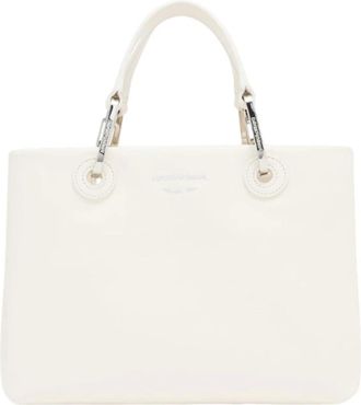 Emporio Armani Femme, Sacs, Blanc, Taille: ONE Size MyEA Small Shopper