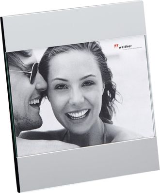 Walther Design Walther AG520S Unique Portraitrahmen AVA, 15 x 20 cm, Silber glänzend