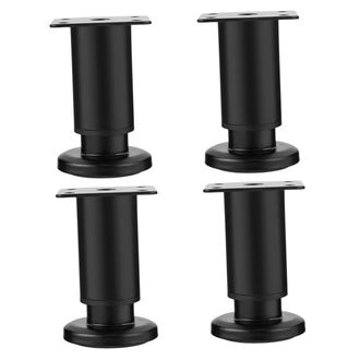 Garneck 4stücke Höhenverstellbare Möbelbeine Aus Schwarz Für Tisch Und Stuhl Stabil Und Langlebig