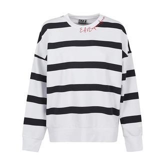 Emporio Armani Emporio Armani Ea7, Femme, Sweatshirts et sweats &agrave; capuche, Blanc, Taille: 44 FR Sweater