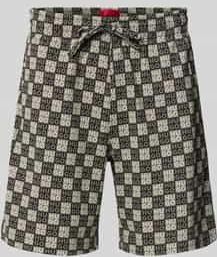 HUGO BOSS Regular Fit Sweatshorts mit Logo-Print