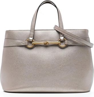 Gucci Hobo Bags - Leather Bright Bit Satchel - Gr. unisize - in Gold - für Damen