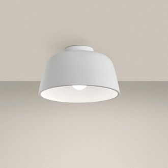 Leds - C4 Leds-c4 - leds C4 Miso mm285mm Zylindrisches Semi Flush Light Small White E27