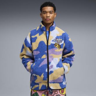 Puma Veste en polaire Commissioner Dylan Homme, V&ecirc;tements, Beige, XS