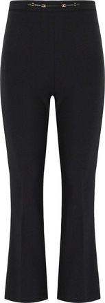 Elisabetta Franchi PANTALON CROPPED NOIR ELISABETTA FRANCHI