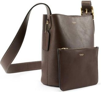 Coach Sac port&eacute; &eacute;paule en cuir