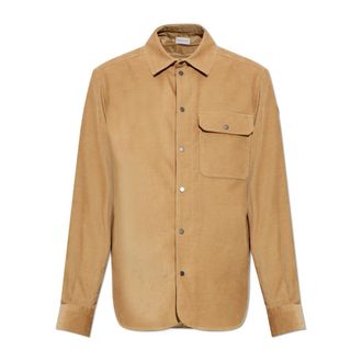 Moncler Corduroy-Hemd - - Shirts - Herren - Braun - M