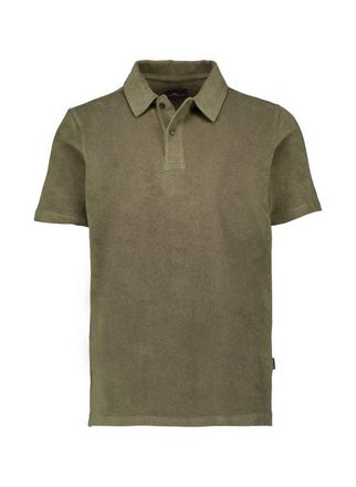 Fynch-Hatton Fynch-Hatton Herren Polo-Shirts gr&uuml;n Baumwoll-Frottee