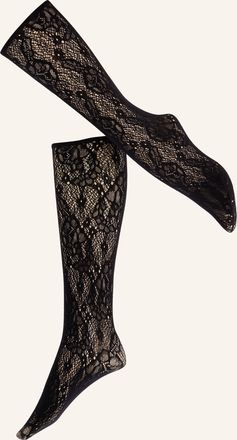 Wolford Feinstrumpf-S&ouml;ckchen Infite Rose Net schwarz