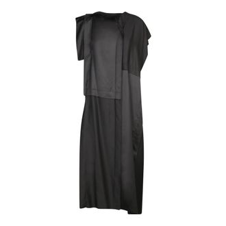 Maison Margiela Asymmetrisches Kleid mit Lagenlook - - Dresses - Damen - Schwarzk - S