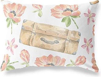 Bonamaison Le Jardin du Lin Kissen Zierkissenbezug Zufälliges Muster Kissenbezug, Weich Bequem, Für Zuhause Autos Büro Sofa Wohnzimmer Couch Schlafzimmer Dekor, 