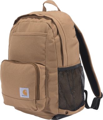Carhartt Work in Progress Einzelfach, robuster Rucksack mit Laptoph&uuml;lle, 23L Rucksack, Braun, Einheitsgr&ouml;&szlig;e