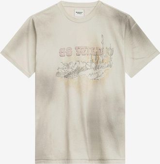 Isabel Marant T-shirt Zaof - Femme - Beige - Taille XS - Marant &Eacute;toile