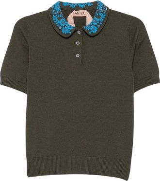 N&deg;21 Femme, Tops, Vert, Taille: 44 FR A038 9004 Polo Top