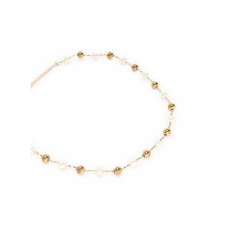 Au Printemps Paris Perlenkette - Doré