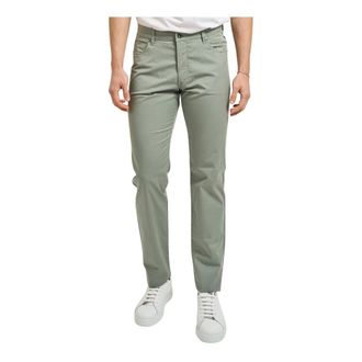 Bugatti Homme, Pantalons, Vert, Taille: M Pantalon Slim Fit en Coton