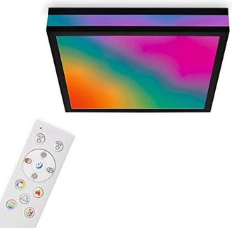 Telefunken LED Deckenleuchte RGBIC Magic, LED Deckenlampe CCT, inkl. Randlicht, Dimmbar, Farbwechsel, Fernbedienung, Nachtlicht, 295x295x70 mm (LxBxH)