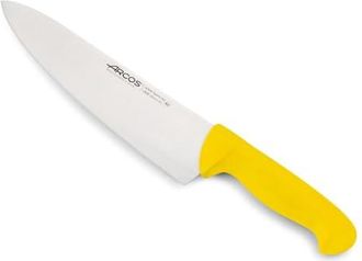 Arcos Chefmesser aus Edelstahl 250 mm - Professionelles Küchenmesser für Schneiden und Reinigen von Gemüse - Ergonomischer Griff aus Polyoxymethylen, Blau, 